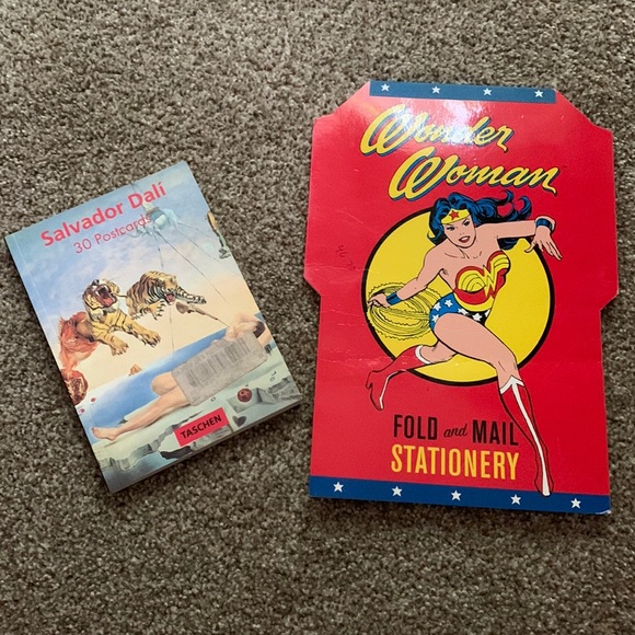 Other | Salvador Dali Book Of Postcards Taschen And Wonder Woman ...